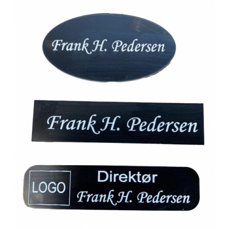 Navneskilt til tøj - perfekt skilt i flere farver og former