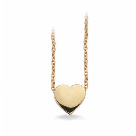 Hjerte forgyldt halskæde | Søde hjerte smykker hos os